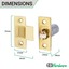 Adjustable Roller Catch Ball Door Mortice Latch Spring Loaded Ball ...