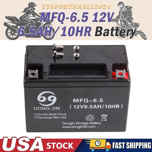 MFQ-6.5 12V 6.5AH/10HR Motorcycle Battery For ATV Quad Dirt Bike Go ...