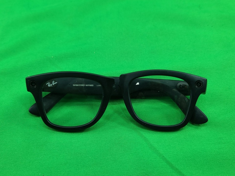 BROKEN RAY-BAN Wayfarer Smart Glasses RW4002- (FOR PARTS NON WORKING ...