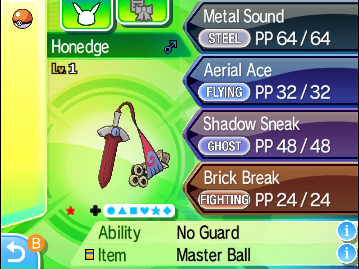 Honedge Pokemon X Location