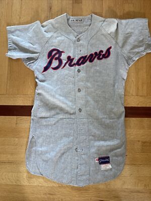 1968 Atlanta Braves Game Worn Away Uniform Marty Martinez Spalding Size ...