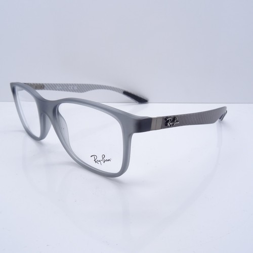 Ray-Ban RB8903 5244 Eyeglasses Gray Brown Carbon Fiber 53 | eBay UK