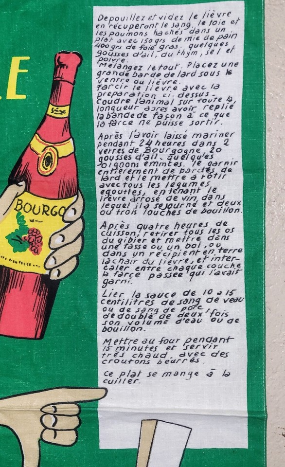 Lieve a Imperiale wall hanging rabbit stew recipe | eBay