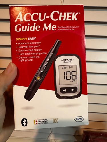 Accu-Chek Guide Me Diabetes Kit ~ Meter & Lancing Device with case ...