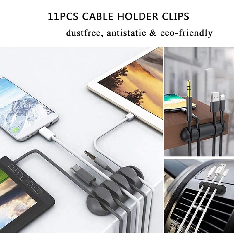 152 Pcs Cable Management Cord Organizer Kit, Include Self Adhesive ...