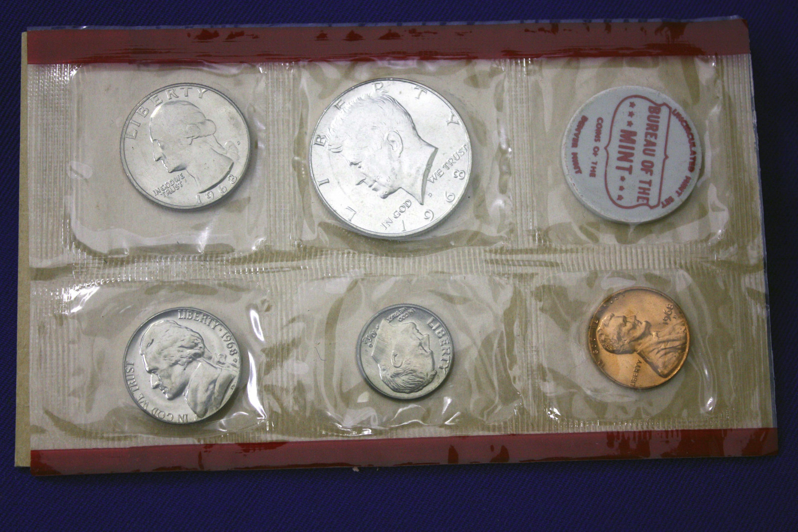 1968 MINT SET ISSUED BY U.S. MINT UNCIRCULATED Genuine | eBay