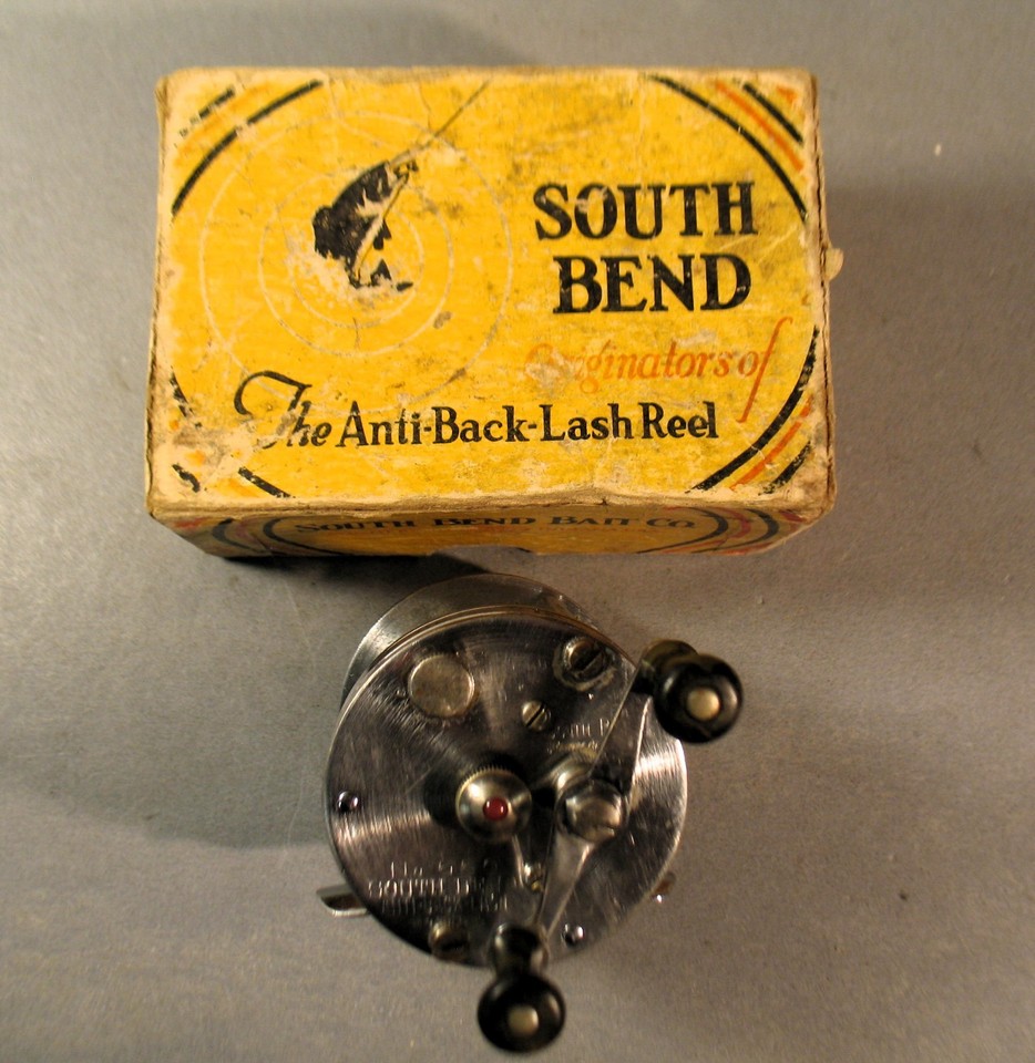 Vintage South Bend 550 Fishing Reel Anti-Back-Lash Level Winding with ...