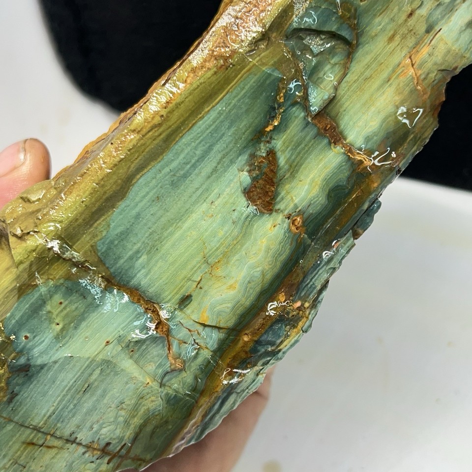 3lb 9oz Gary Green Jasper, Larsonite, Caldera Lapidary Rough For ...