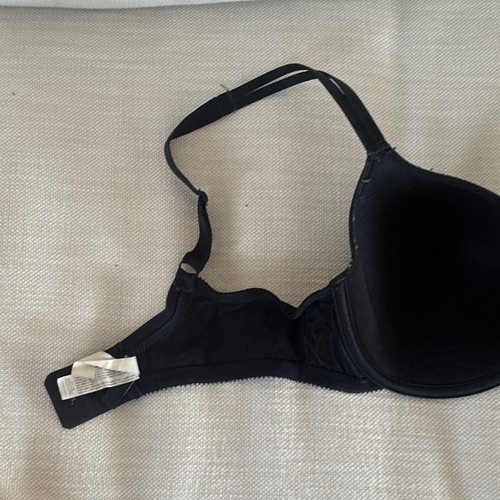 Chantelle Basic Invisible Memory Foam T-Shirt Bra 1241 Navy Blue ...