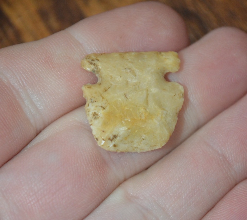 Small Tan Crowley's Ridge Archaic Cache River Hafted Scraper Clay Co ...