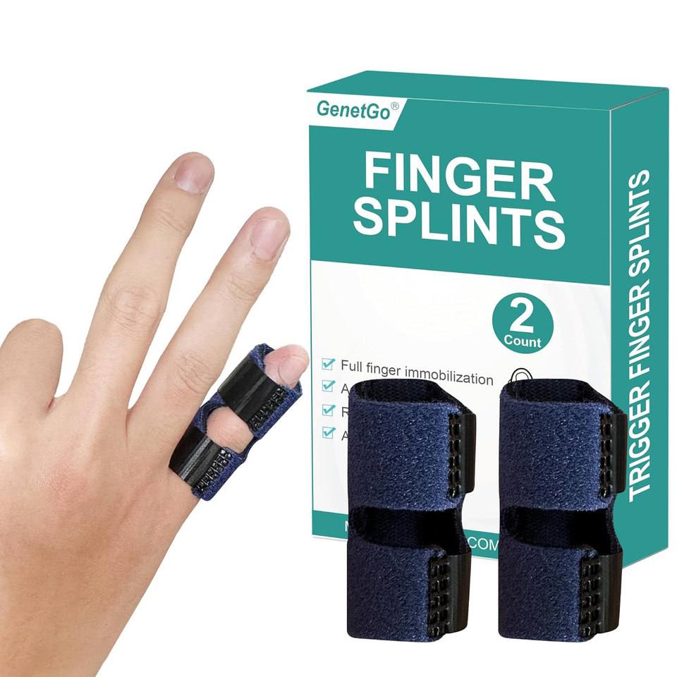 Small Trigger Finger Splint - 2 Pack Pinkie Finger Brace for Broken ...