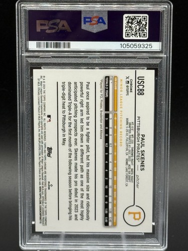 2024 Topps Chrome Update PAUL SKENES RC GOLD Raywave /50 PSA 10 Pirates ...