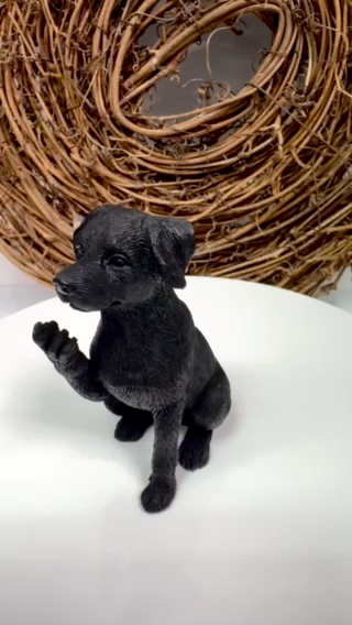 Black Labrador Raising Middle Finger Figurine - NO RESERVE ! | eBay