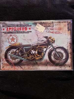 Metal tin sign 8"x12" really nice~ Approved ~ Immigration Customs | eBay