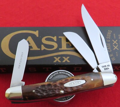 Case XX 6347 Stockman Knife Good Snap Bone 1975 RARE FOR FLESH ONLY ...