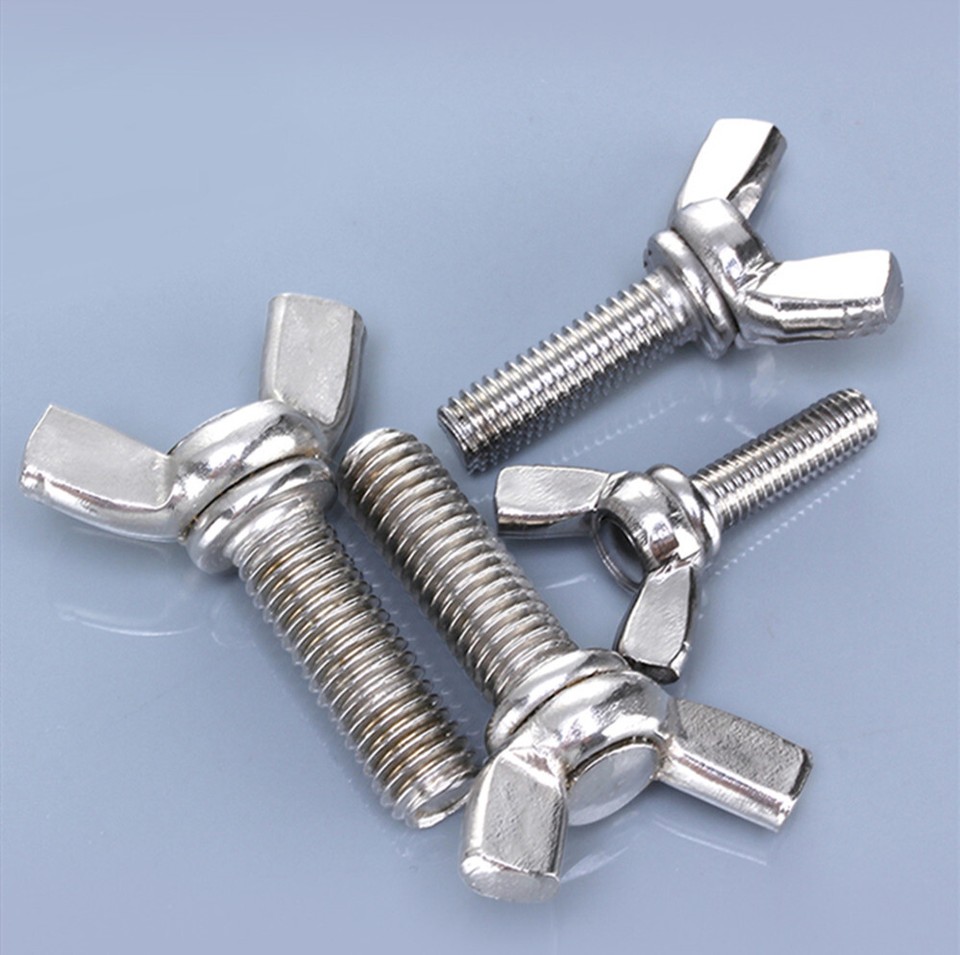 3/16" 1/4" 5/16" 304 Stainless Steel Wing Thumb Screws Bolts | eBay