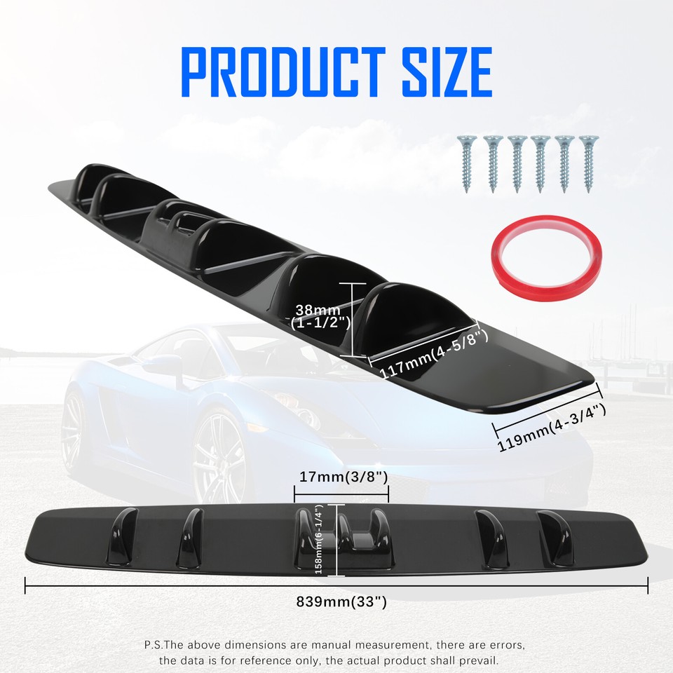 For 2014-2019 Cadillac CTS CTS-V ATS CT4 CT5 33" Rear Bumper Lip ...