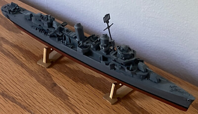 Aurora USS Bennion Rare OOP Vintage Built WWII Fletcher Class Destroyer ...