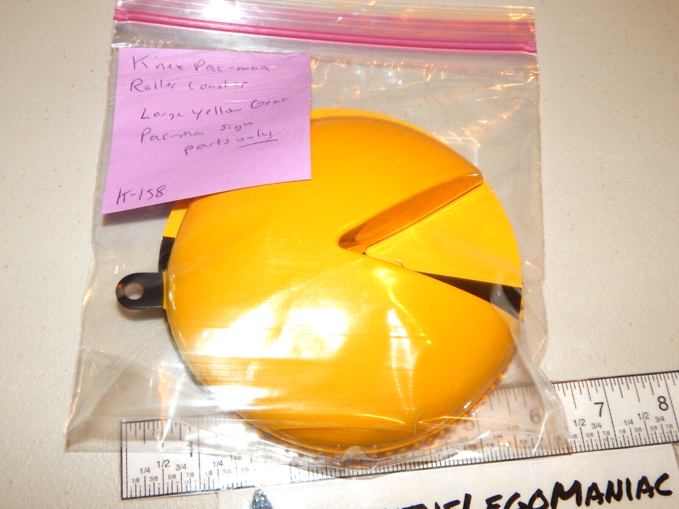 K'nex Pac-man Roller Coaster Large Yellow Gear & Pacman Decoration ...