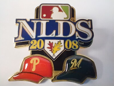 Milwaukee Brewers Pin Hat Lapel Pin MLB 2008 NLDS Philadelphia Phillies ...