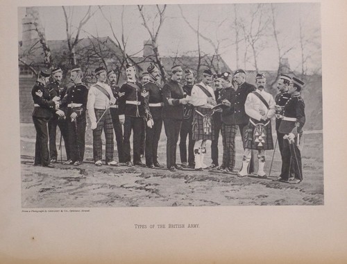1893 ANTIQUE MILITARY PRINT TYPES OF THE BRITISH ARMY | eBay