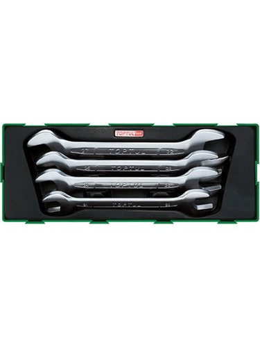 Toptul 4pcs Double Open End Spanner Set Metric Modular Insert Tray ...