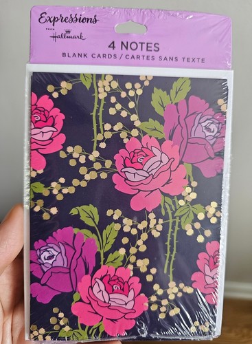 Hallmark Note Cards Package of 4 with envelopes sealed Roses | eBay