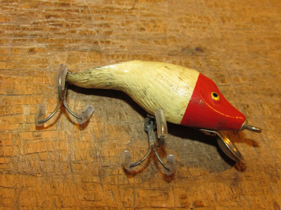 Vintage 1930's Abbey & Imbrie "Crab Go-Getter" Fishing Lure, 3", Wood ...
