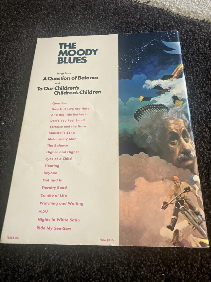 Moody Blues A Question Of Balance & To Children’s Sheet Music Songbook ...