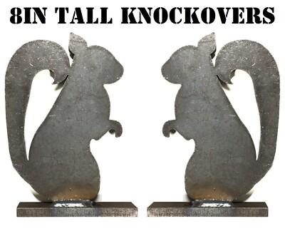 Steel Shooting Targets Squirrel Silhouette Knockovers .22LR Pistol ...
