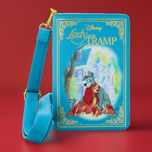 Loungefly Disney Lady and the Tramp Classic Book Convertible Crossbody ...