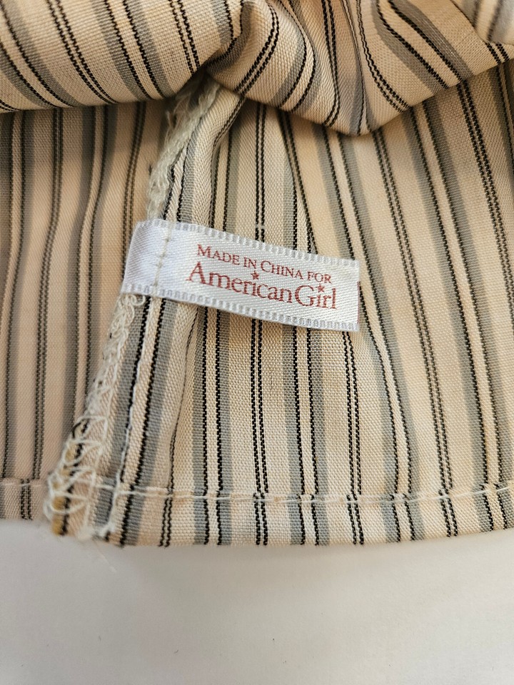American Girl Doll Felicity's Work Gown, Mob Cap, Apron, and Kerchief ...