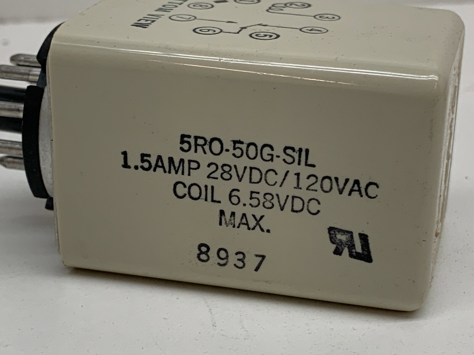 Sigma 5RO-50G-SIL Relay 1.5Amp 28VDC/120VAC, 6.58VDC Coil 5R0-50G-SIL ...