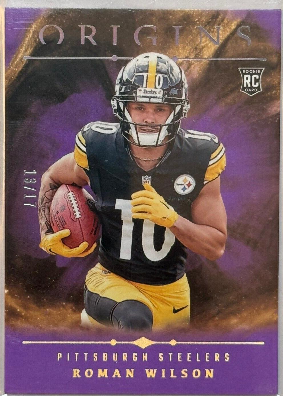 2024 Panini Origins - Rookies Roman Wilson #138 Purple /17 (RC) for ...