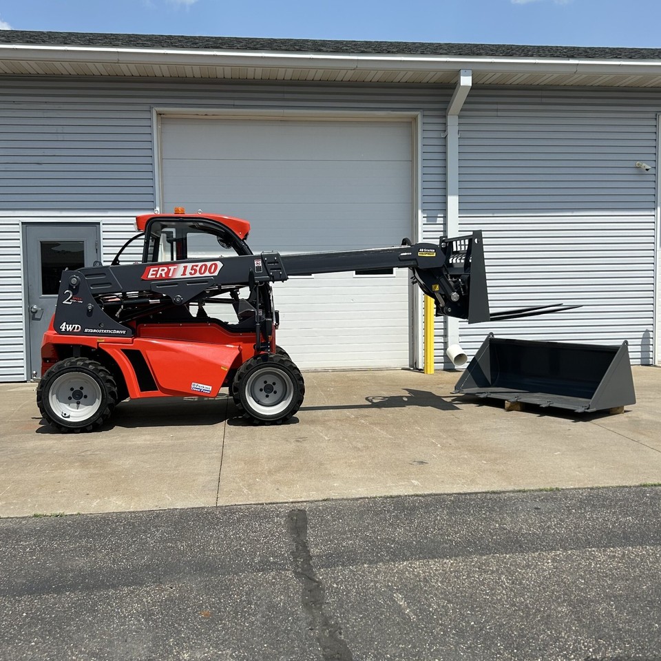 NEW 2025 ERT1500 Compact Telehandler 3,000-LB 25-HP Perkins Diesel AWD ...