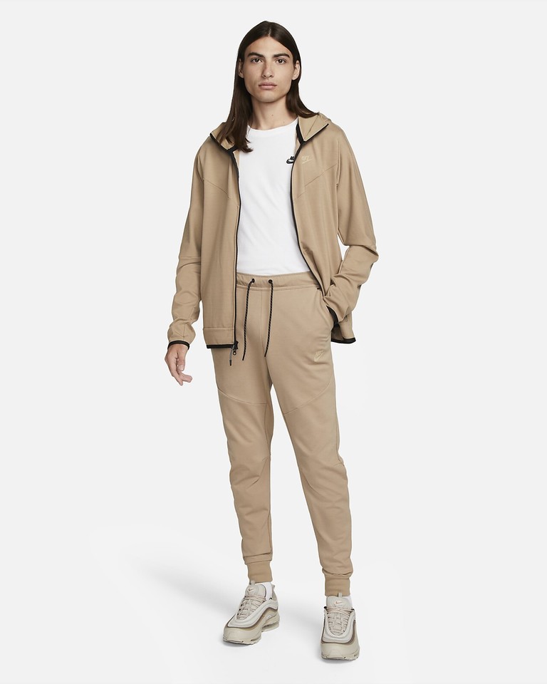 NEW Men's Size M Nike Lightweight Tech Fleece Joggers Pants Khaki Tan ...