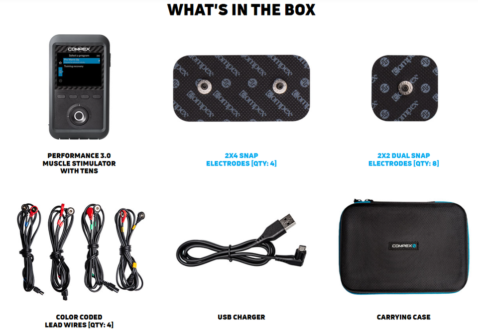 Compex Performance 3.0 EMS Muscle Stimulator TENS opened box FSA eligible 🔥 | eBay