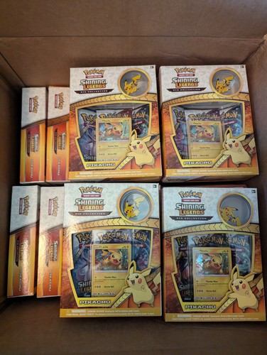 Pokemon Shining Legends Pikachu Pin Collection Box 2017 - MINT ...