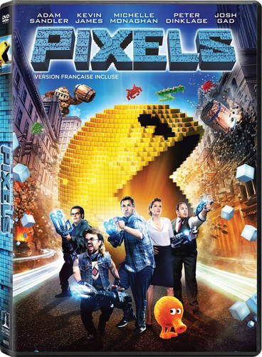 Pixels (2015) (DVD) Adam Sandler Kevin James Michelle Monaghan Peter ...