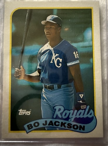 🔥 Bo Jackson ultra rare ERROR CARD- red orb -1989 Topps - #540 vintage ...