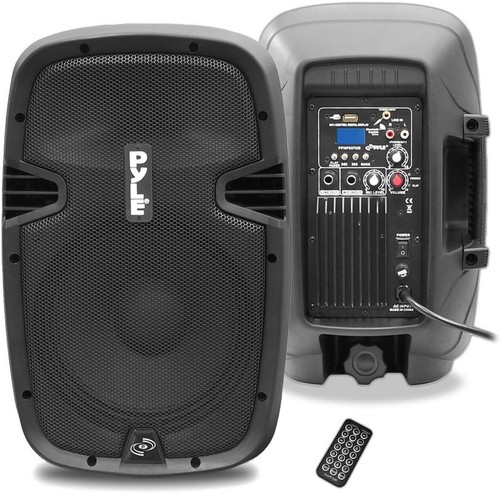PylePro 600W 8" Bluetooth DJ PA Speaker USB, FM, AUX, Mic, XLR BRAND ...