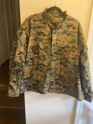 USMC MARPAT Woodland Digital Camo Combat Jacket Military Uniform Size ...