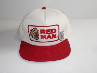 Red Man Chewing Tobacco Hat Snapback Patch Snapback 90s Made in USA ...