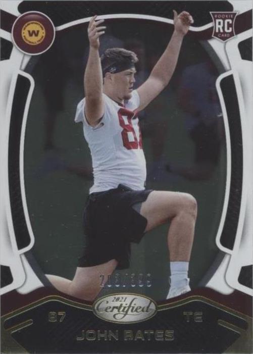 2021 Panini Certified - Rookies John Bates #174 /399 (RC) for sale ...