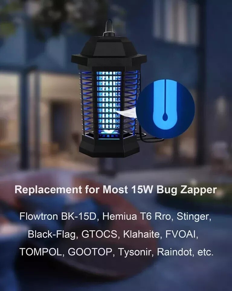 Bug Zapper Light Bulb Replacement for 15W Bug Zapper with 4-Pin Base ...