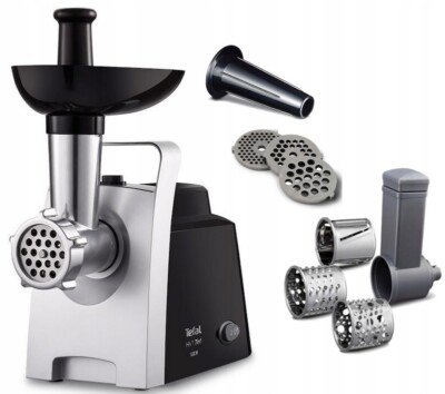 TEFAL NE108831 ELECTRIC MEAT MINCER, SHREDDER WITH THREE GRATERS, 3 ...