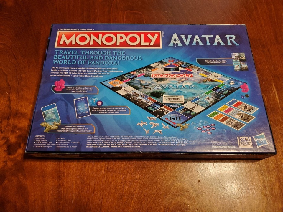 Monopoly Avatar Edition Hasbro Board Game for 2-6 players, NEW | eBay