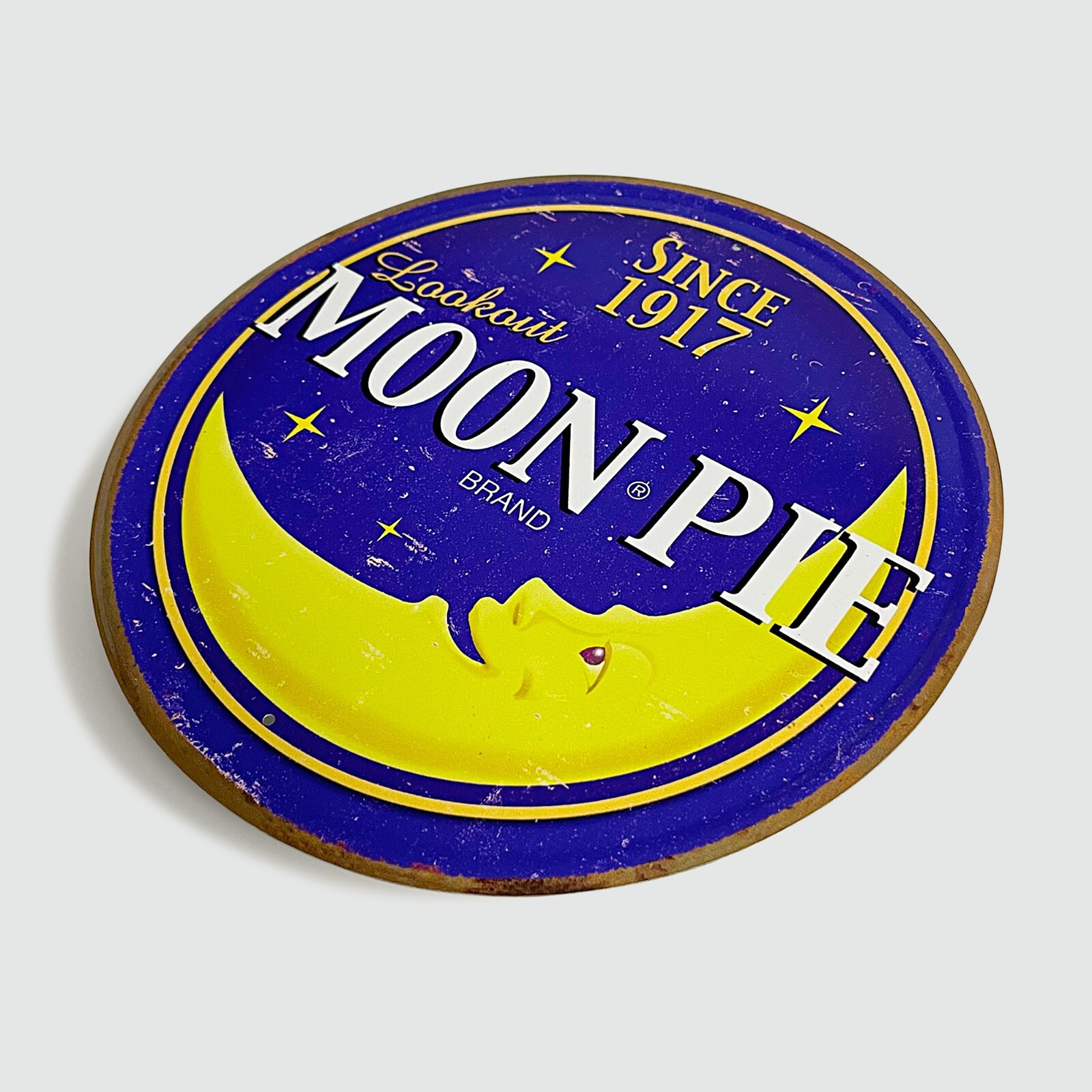 11.75" Moon Pie Lookout Since 1917 Embossed Tin Metal Sign | eBay
