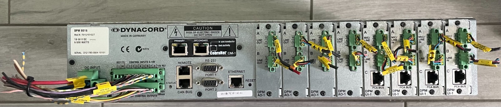 Dynacord DPM 8016 Digital Matrix Manager for PROMATRIX 8000 Systems | eBay