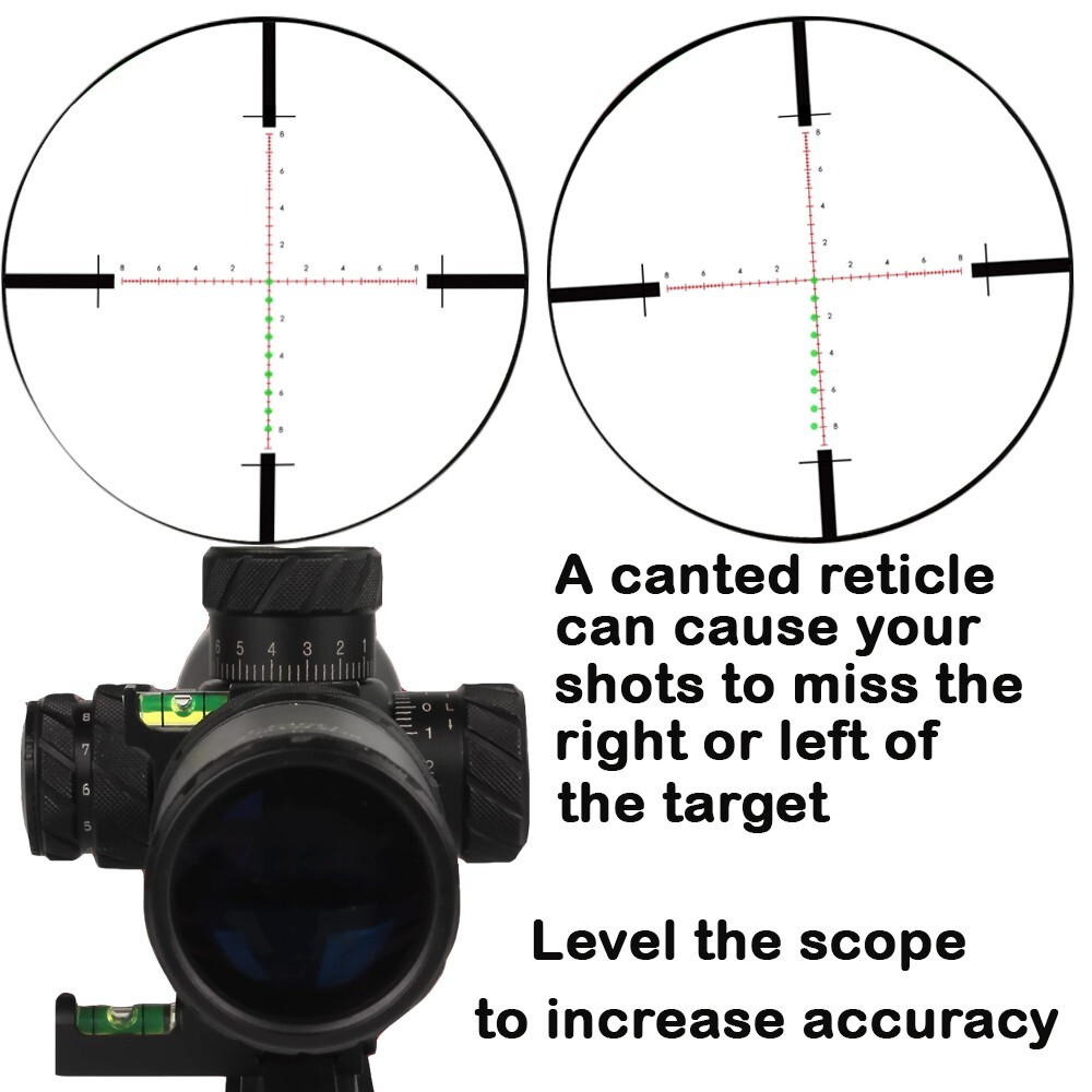 Rifle Scope Spirit Bubble Level combo with 1'' Ring Mount Holder ...